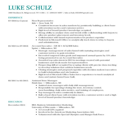Luke Schulz Resume 1 (2) | PDF