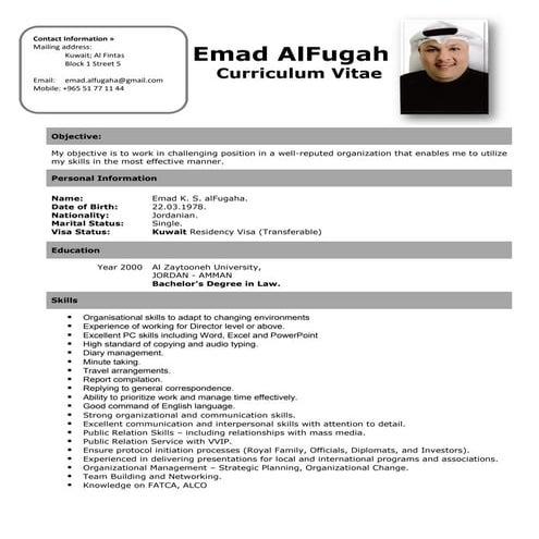 Emad AlFugaha - CV - May 2016 - En | PDF