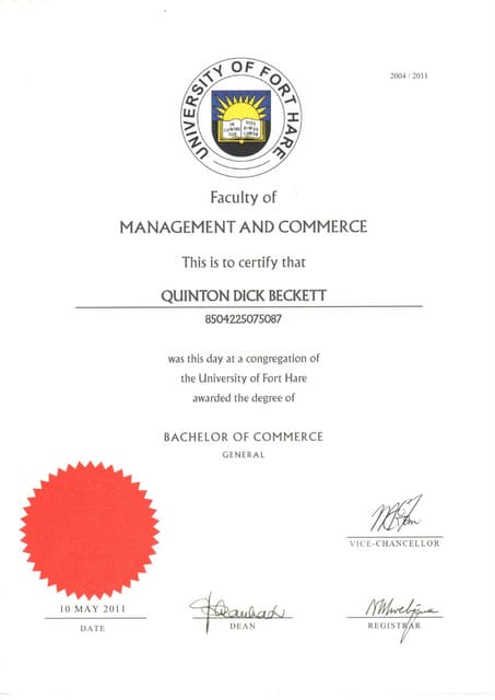 Ufh Certificate Pdf