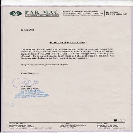 REFERENCE LETTER 4 | PDF