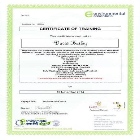 Tech IOSH Cert | PDF