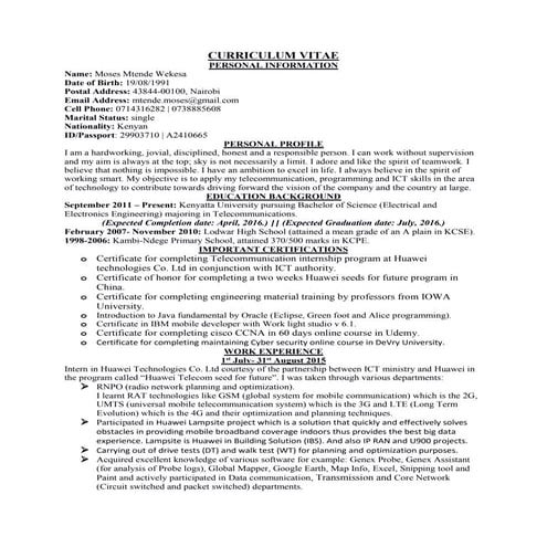 CVmoses | PDF
