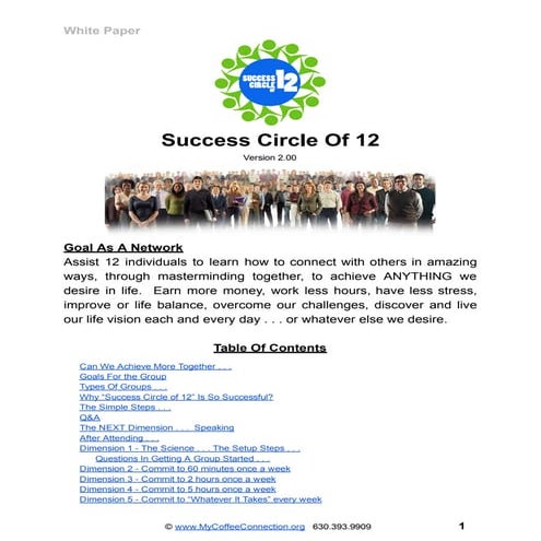 Success Circle of 12 | PDF