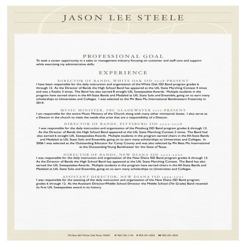 Jason Resume 1 | PDF