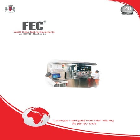 Testing/Manufacture/Multipass fuel filter test rig | PDF