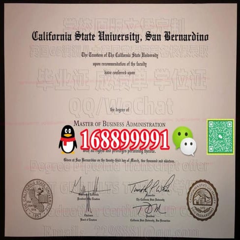 California State University San Bernardino degree offer diploma Transcript | PDF