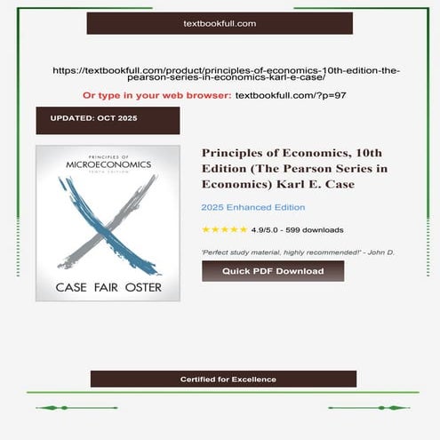 Principles of Economics | PDF