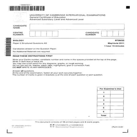 9700 s11 qp_22 | PDF