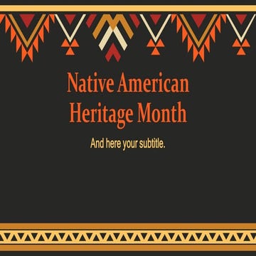 Native American Heritage Month Free Presentation Template - Free Google Slides theme and ...