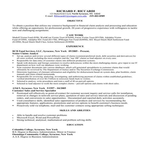 Michel Jordan resume 6-19-16 risk | DOC