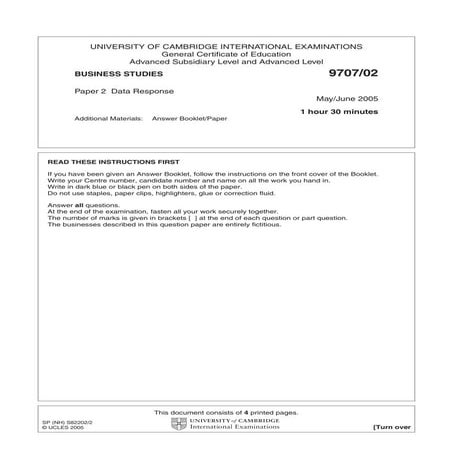 Paper 2 2005 | PDF | Educational Assessment | Education