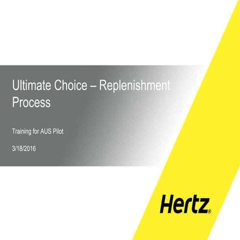 AUS Choice Replenishment v14 | PPT