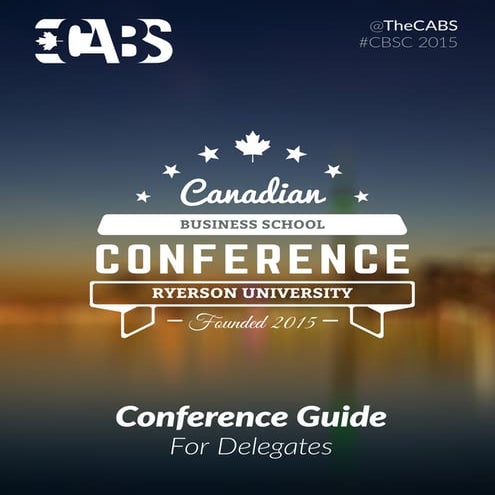 CABSF16 - CBSC - Conference Guide - Final | PDF