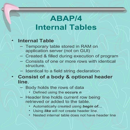 97102 abap internal_tables | PPT