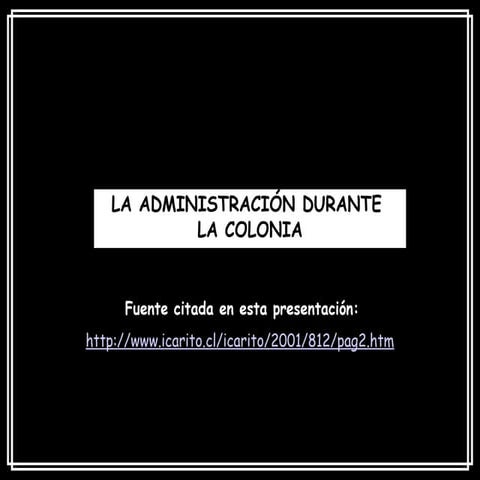 Ppt de la época colonial.8 °año básico ppt | PPT