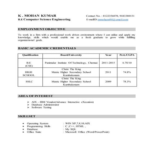 Mohan Resume (1) | DOCX