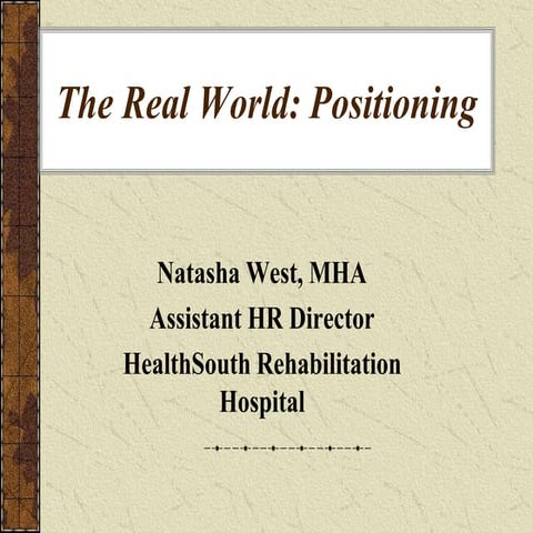 The Real World | PPT