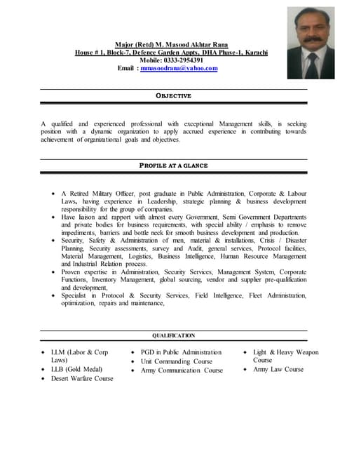 Brig khalid cv | DOC