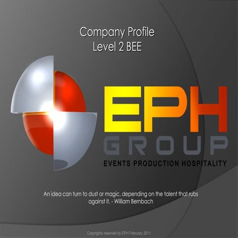 EPH - Company Profile'15 Small | PDF