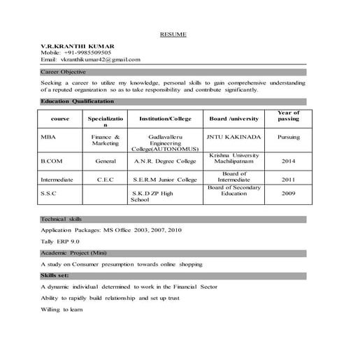 Resume ravi yadav | PDF