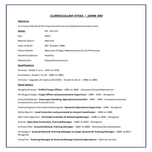 CV - JOHN ERI | DOCX