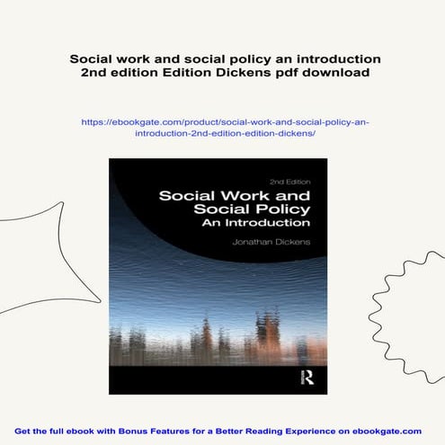 Social work and social policy an introduction 2nd edition Edition ...