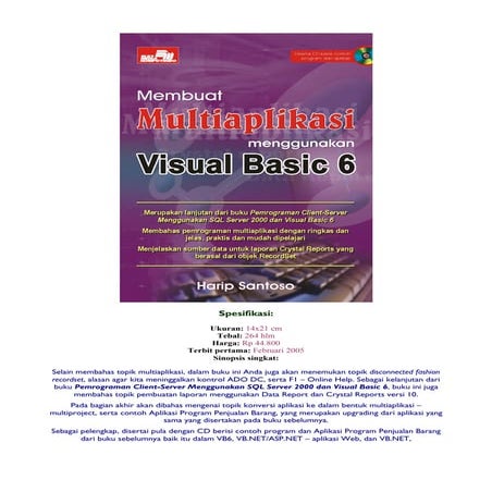 Membuat Multiaplikasi menggunakan VB6 | PDF