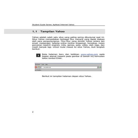 SGS Aplikasi Internet Yahoo | PDF