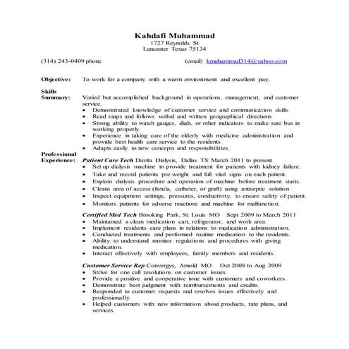 Corn Resume 2011 | DOCX