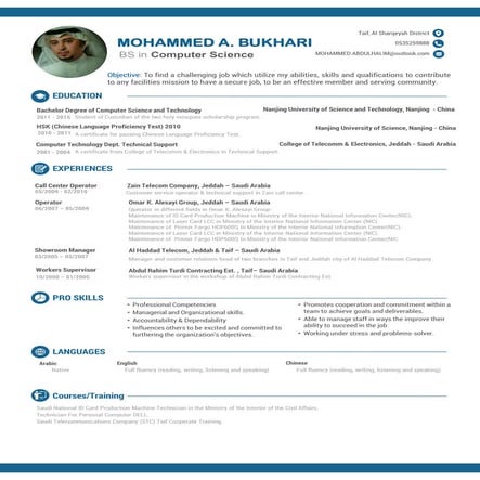 Resume01 (2) | PDF | Computing | Technology & Computing
