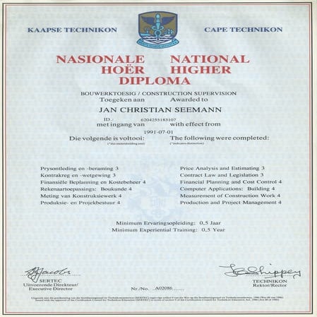 NHD Construction Supervision | PDF