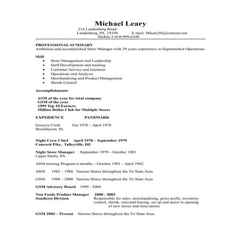Michael resume | PDF