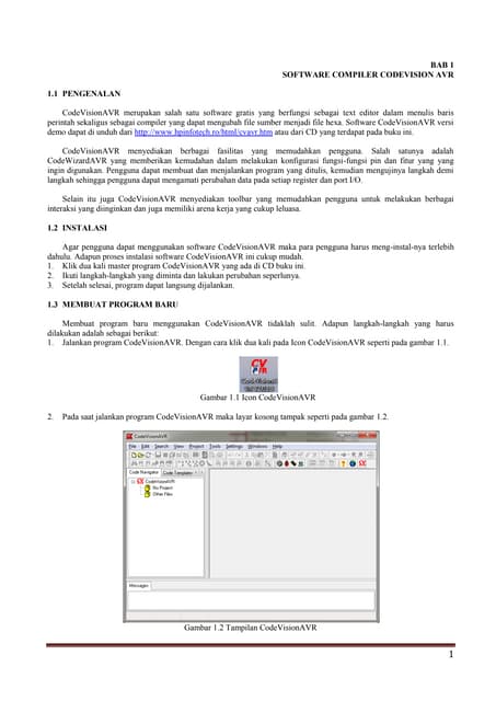 Running led dengan mikrokontroler avr atmega16 (codevision | PPTX