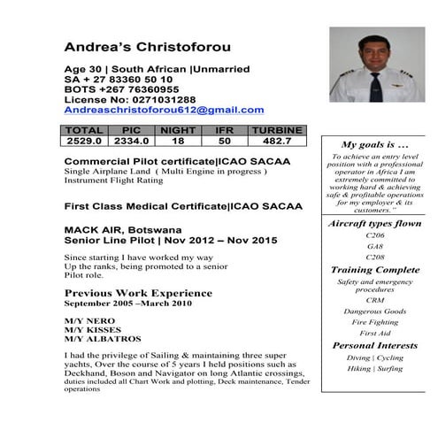 ANDREAS CHRISTOFOROU CV | PDF
