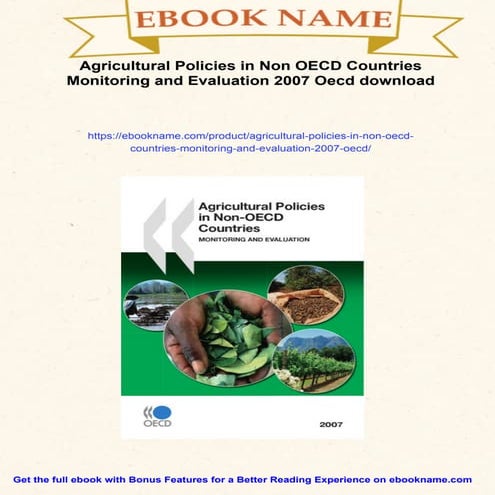 Agricultural Policies in Non OECD Countries Monitoring and Evaluation 2007 Oecd | PDF