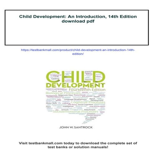 Child Development: An Introduction, 14th Edition | PDF