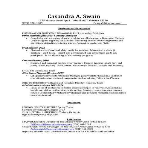 Mary Wilson's.SLS1321.WK3 Resume | RTF