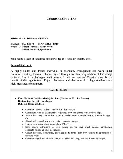 Resume (business writing) | PDF