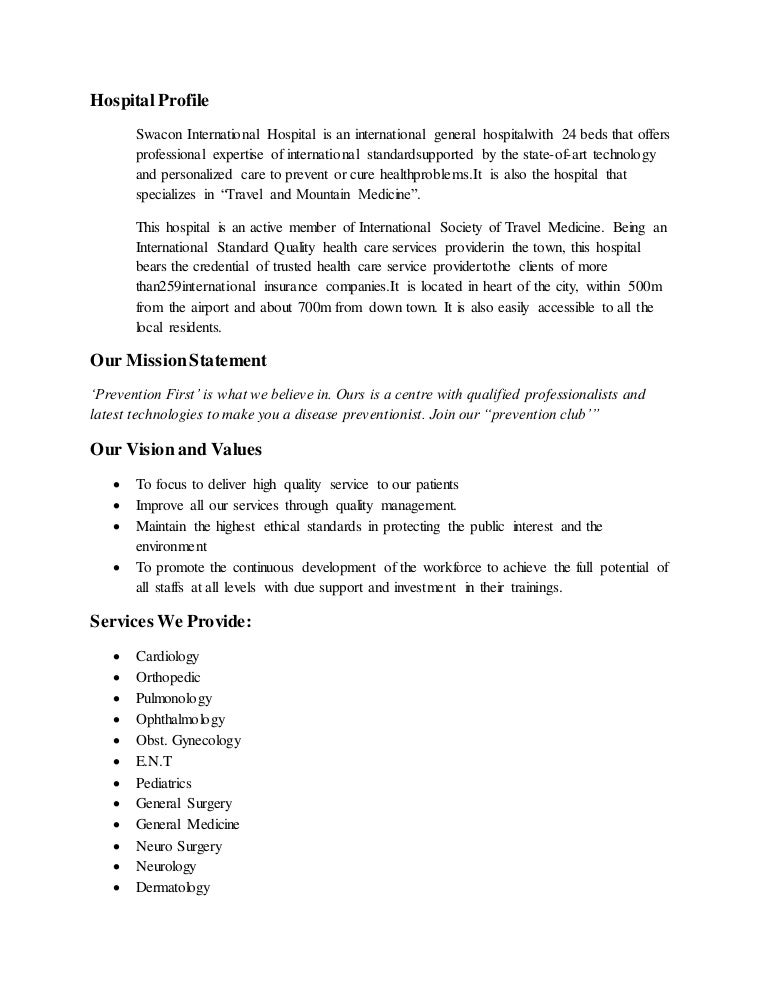 Hospital Profile