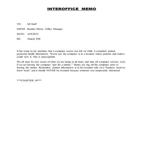 Interoffice Memo | DOCX