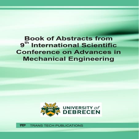 Book of Abstracts from 9th International Scientific Conference on ...