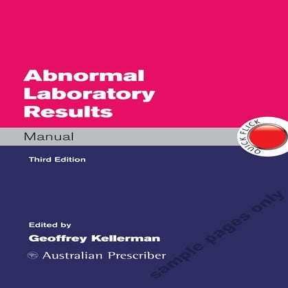 New Book: Abnormal Laboratory Results, Geoffrey Kellerman | PDF