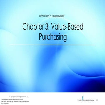 Value-Based Purchasing Presentation based on the Sylvia and Terhaar ...