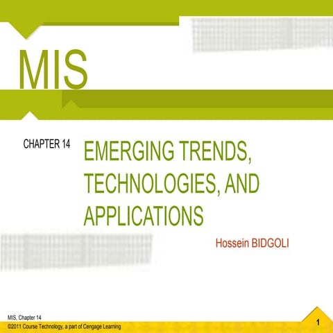 MIS emerging trends and technology applications | PPT