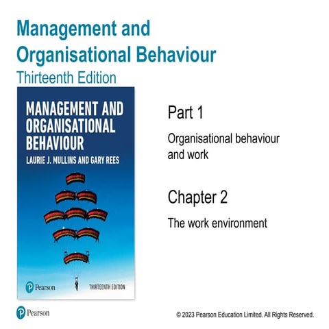 Chapter 2 The work environment - Management and organizational behavior ...