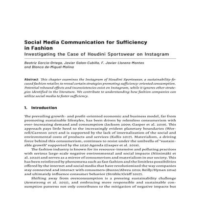 social media communication for sufficiemcy in | PDF | Advertising ...