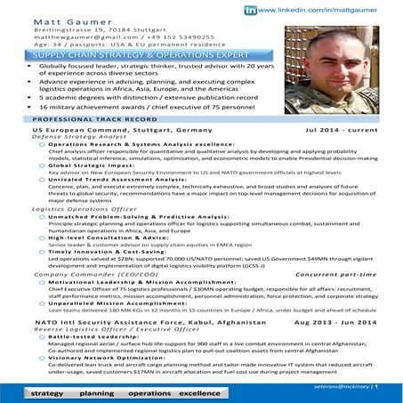 Gaumer McKinsey ENG | PDF | Logistics | Business