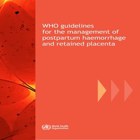 WHO guidelines 2009 | PDF