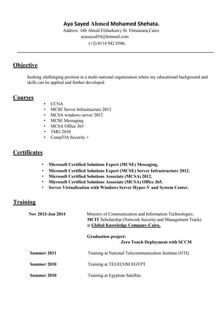 Khaled Mahmoud - Curriculum Vitae | DOCX | Careers
