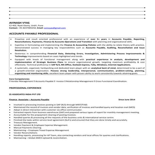 AVINASH VYAS_Profile | PDF